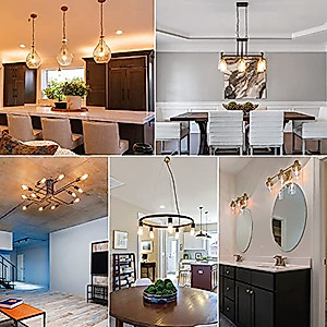 DiCUNO ST64 Edison Bulb Dimmable, Vintage LED Filament Light Bulbs, Warm White 2700K, 10W (100 Watt Equivalent), 1100 Lumens, 120V, E26 Standard Medium Base Clear Glass Retro Lighting, 6 Packs