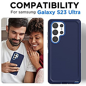 AICase for Samsung Galaxy S23 Ultra,Heavy Duty Drop Protection Full Body Rugged Shockproof 3-Layer Military Protective Tough Durable for Samsung S23 Ultra 6.8"_11