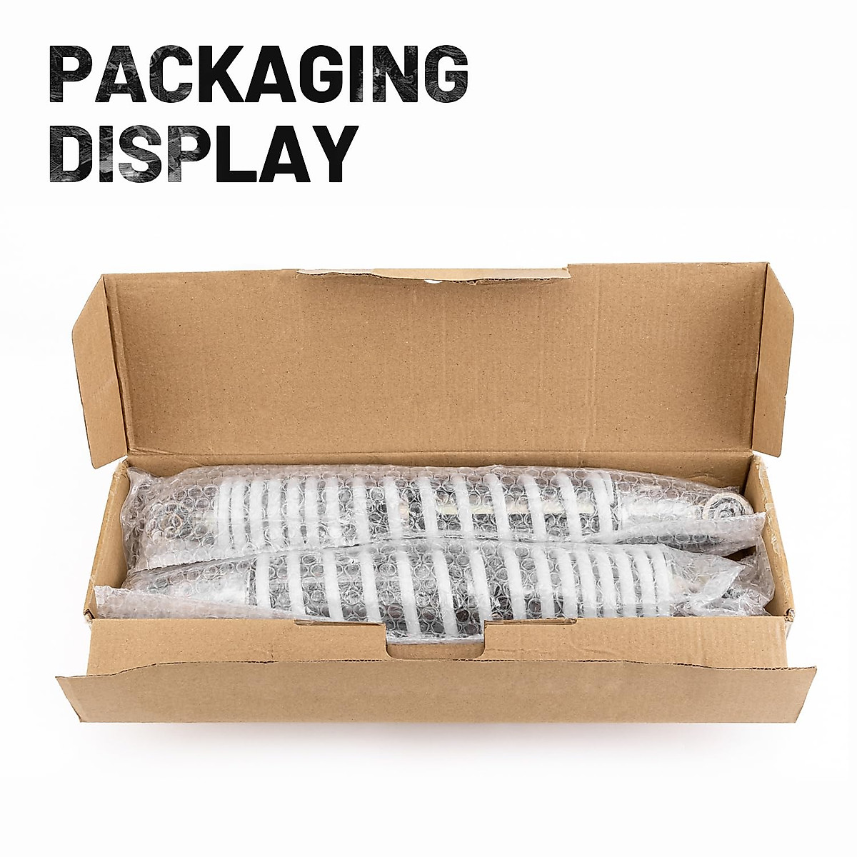 OUMURS Adjustable Front Shock Absorber Compatible with Yamaha Banshee 350 YFZ350 1987-2006 Replace 3GG-23350-10-P0 3GG-23350-20-35 3GG-23350-20-6W White Spring ATV 368mm