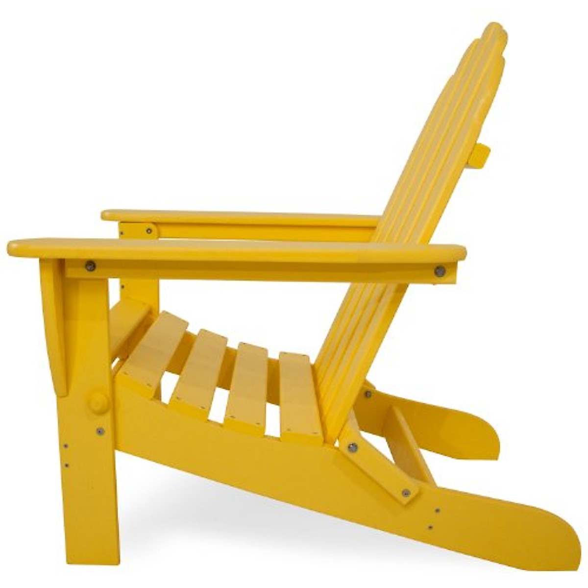 POLYWOOD AD5030LE Classic Folding Adirondack Chair, Lemon