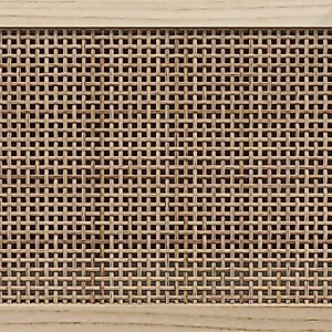 ULUYYUC Sideboard Black 23.6"x11.8"x27.6" Solid Wood Pine and Natural Rattan,Retro Side Cabinet Display Bedside with Storage Function Suitable for Living Room,Dining Room,Entryway,Kitchen