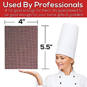 Avant Grub Pro-Grade Grill Screens 40 Pack. Scrub Away Burnt-On Grease & Carbon. Abrasive Mesh Resists Clogging & Wont Damage Cast Iron Cooktops, Restaurant Grills & Stainless Steel Flat Tops.