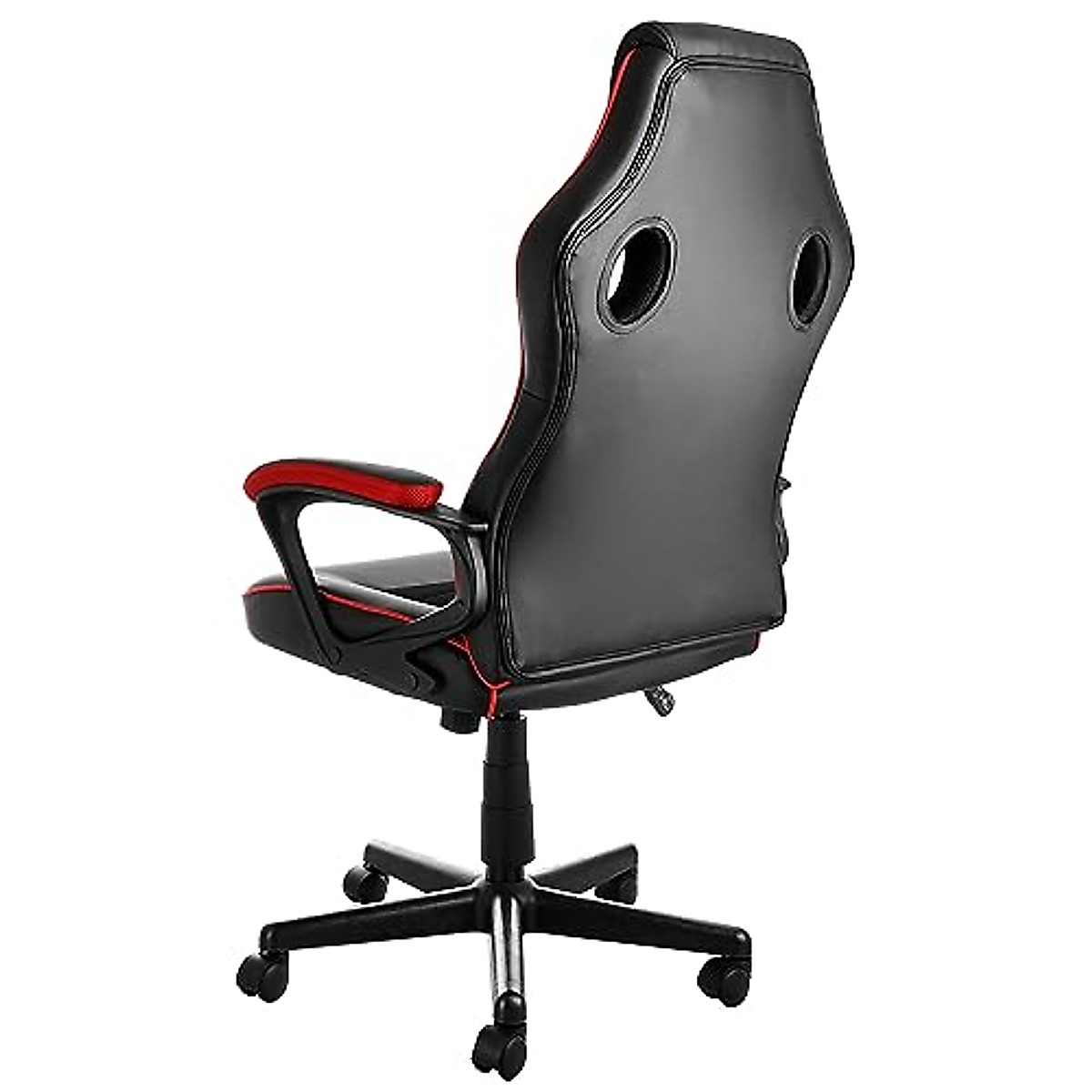 Elama Adjustable Swivel Base Office/Gaming Chair (Red)