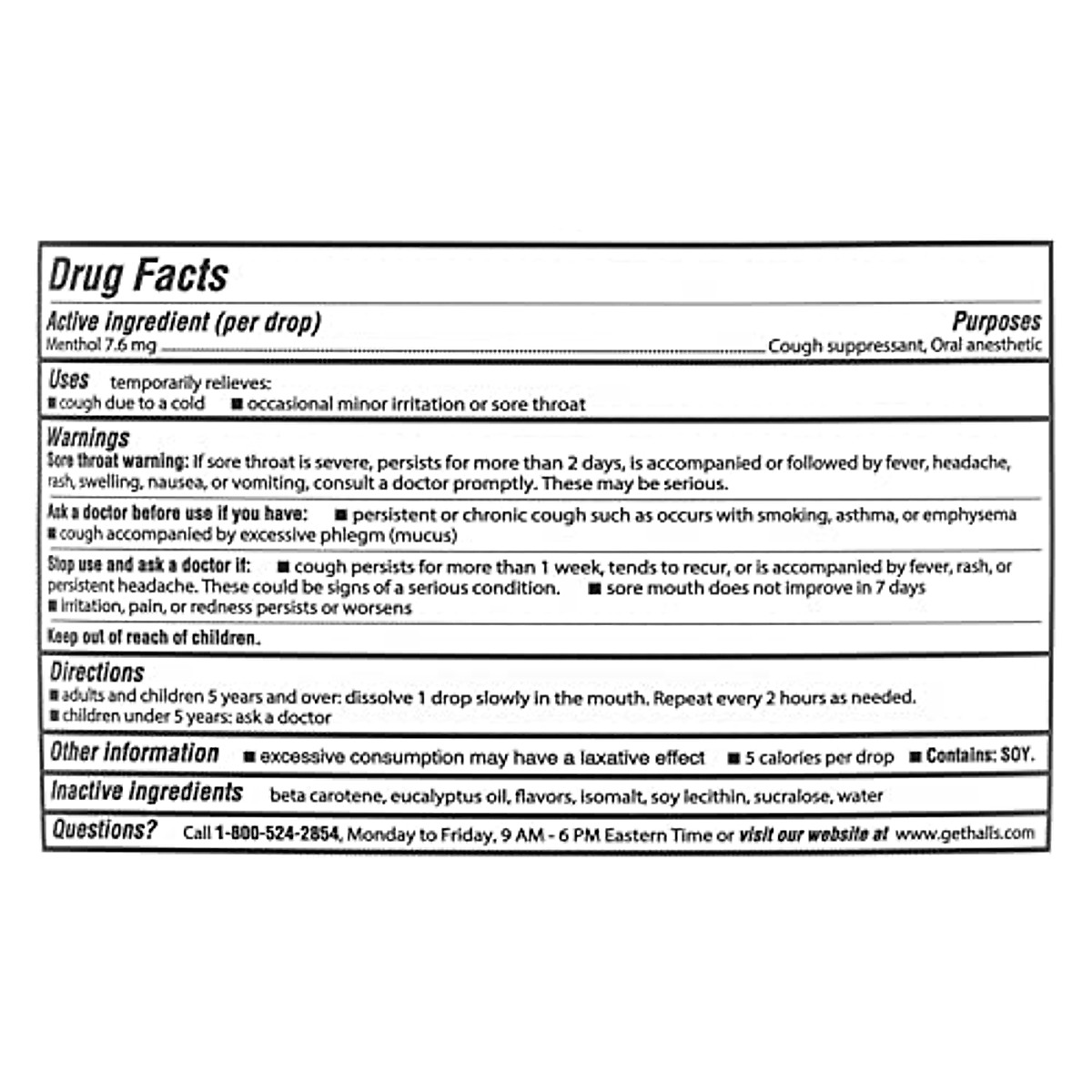 HALLS Relief Honey Lemon Sugar Free Cough Drops, Value Pack, 180 Drops