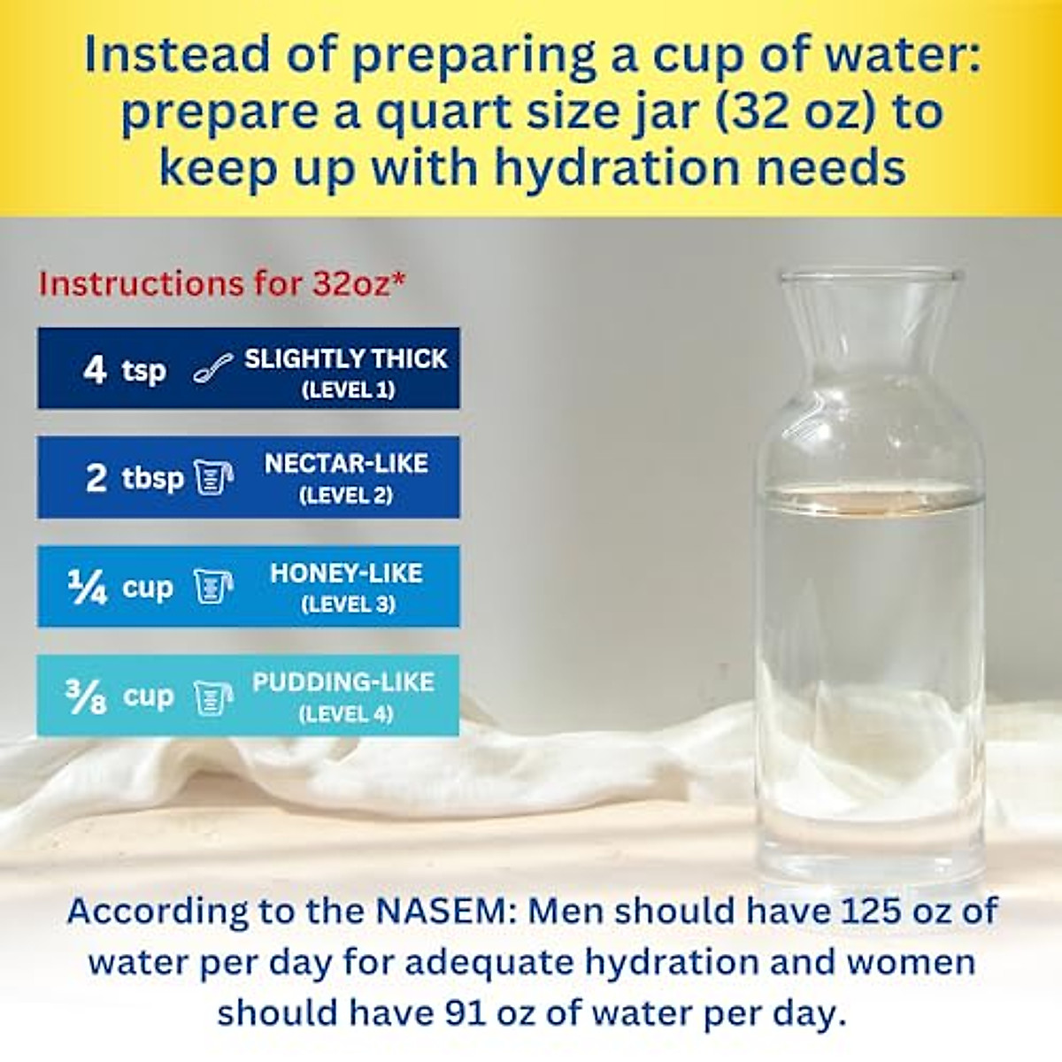Clear DysphagiAide Thickener Powder - 400 Servings - Instant Thickener for Liquids and Foods – Liquid Thickeners for Dysphagia, Drink Thickener and Water Thickener (Pack of 1, 19.75 oz)