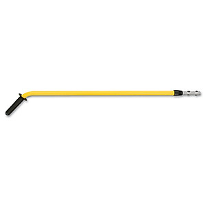 Rubbermaid Commercial Products HYGEN Quick-Connect Ergonomic Extension/Extendable Handle/Stick, 48"-72", Yellow, for Janitorial/Professional Microfiber Floor Cleaning/Mopping