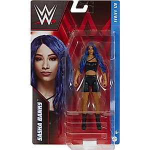 Mattel WWE Sasha Banks Basic Action Figure, Posable 6-inch Collectible for Ages 6 Years Old & Up