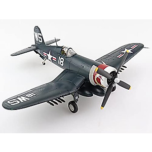 Vought F4U-4 Corsair Fighter Aircraft VMF-323 Death Rattlers USS Sicily (June 1951) "Air Power Series 1/72 Diecast Model by Hobby Master HA8223