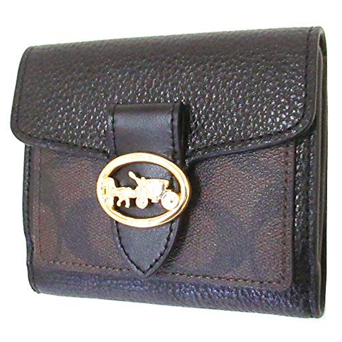 Coach Georgie Small Wallet in Signature Canvas