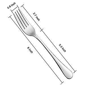 Gifts for Boyfriend Anniversary Valentines Gifts I Forking Love You Dinner Forks, Inspirational Funny Engraved Forks, Stainless Steel Table Forks, 8 Inches