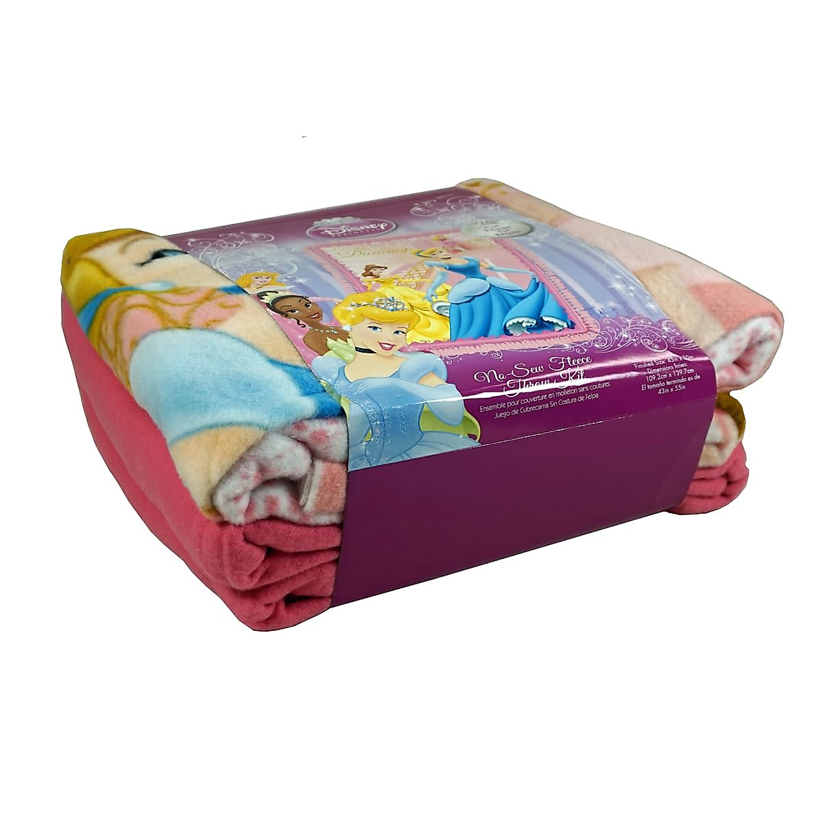Springs Creative Products Princess Pretty as a Picture No-Sew Fleece Throw Kit
