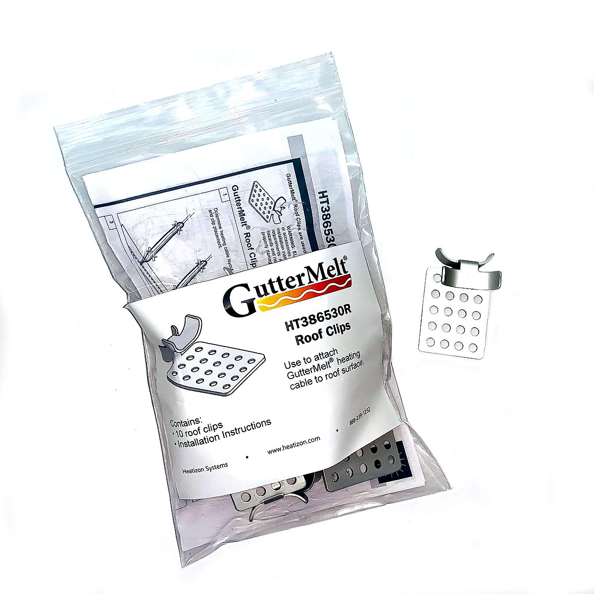 Heatizon GutterMelt 9 Watts Per Foot Roof & Gutter Snow Deicing Cable Kit (70 feet)