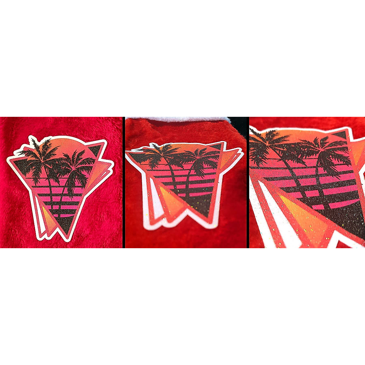 Bopsterized Christy Christmas Stocking Vaporwave Outrun Retro Sunset 80s