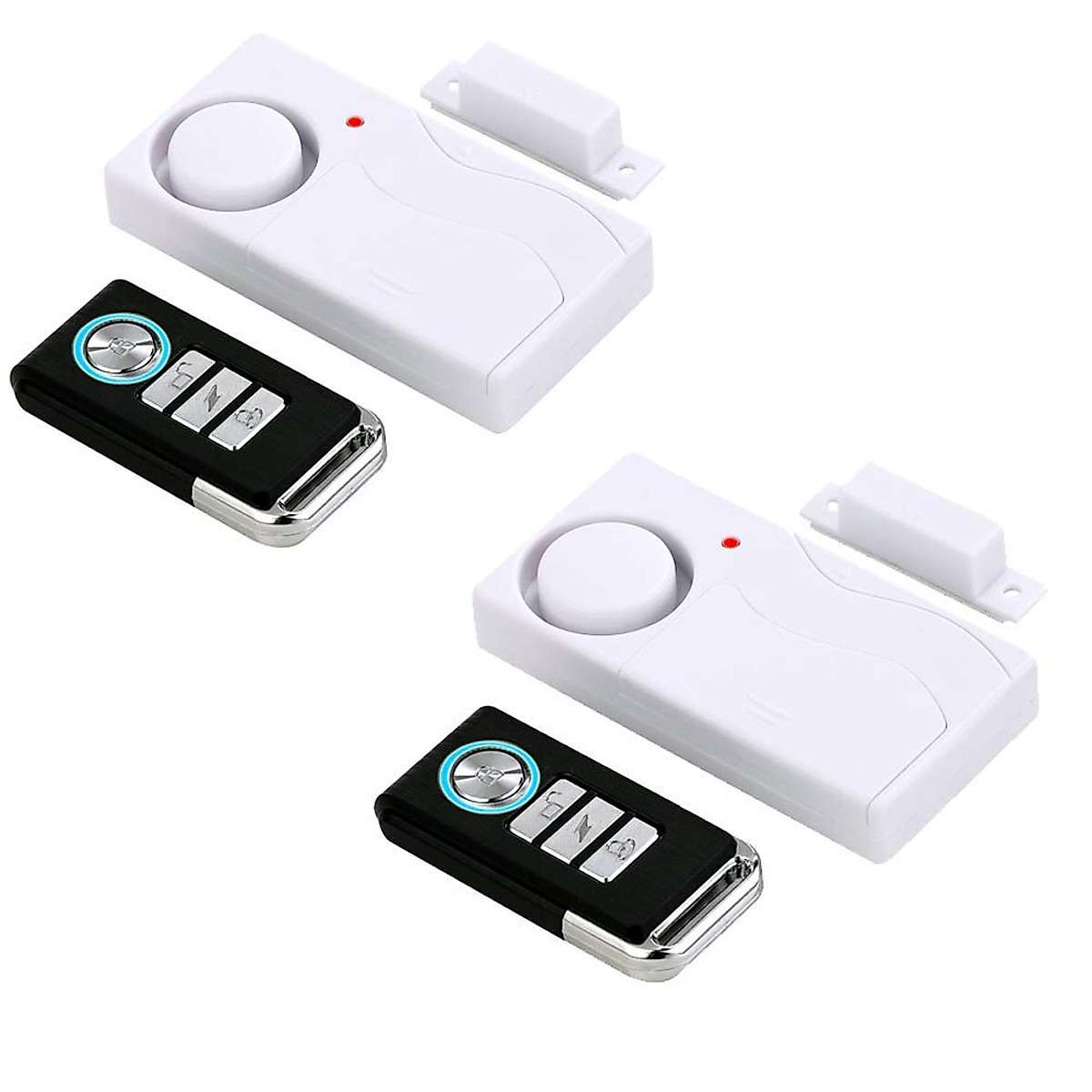 HENDUN Bundle of Door Windows Alarms for Home Security 2 Sets with Remote and 6 Sets Without Remote