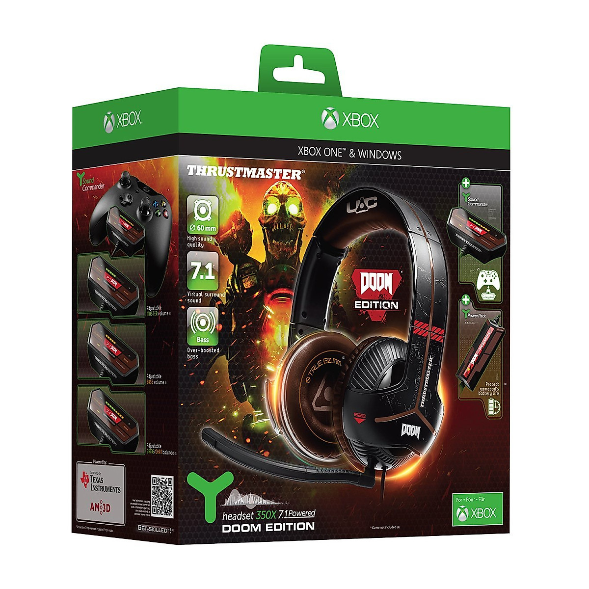 Thrustmaster Y-350X 7.1 Powered Doom Edition Gaming Headset (Xbox One/PC DVD)