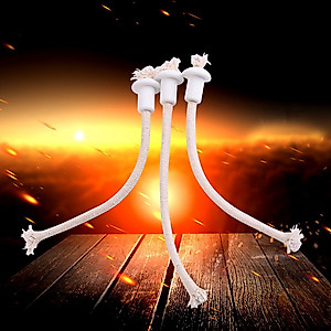 7 Pcs Oil Lamp Wick - Delaman Alcohol Lamp Wick Replacement Vintage Kerosene Lamp Wick Ceramic Lamp Accessories Oil Candle Lamp for Ceramic Heat,Experimentation and Lighting 7.2in