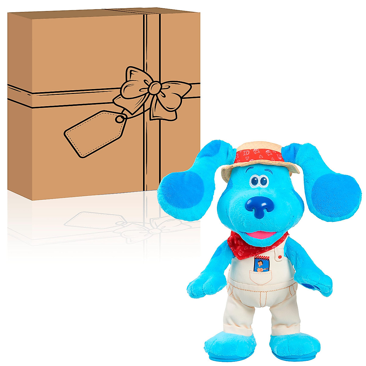 Blue's Clues and You! B-I-N-G-O Blue, 14-inch Interactive Plush Toy with Song and Game Mode, Dog