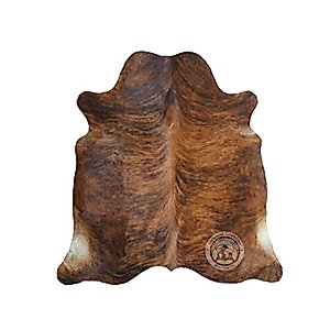 Genuine Brindle Cowhide Rug XL 6 x 7-8 ft. 180 x 240 cm