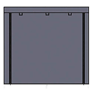 Vertical Shoe Rack Room-saving 7 Tier 14 Lattices Non-woven Fabric Shoe Rack Organizer Free Standing Shoe Racks Dust-proof Shoe Rack with Covers Suitable for Sneakers,High Heels,Flats (Gray)