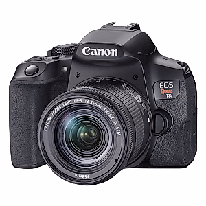 Canon EOS Rebel T8i DSLR Camera with 18-55mm Lens (3924C002) + 64GB Card + Case + Corel Software + LPE17 Battery + External Charger + Card Reader + HDMI Cable + More (Renewed)