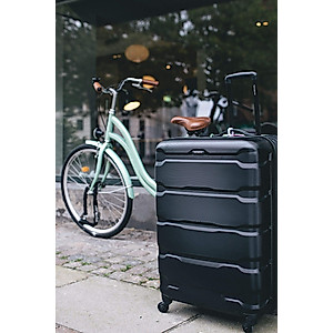 Samsonite Omni PC Hardside Expandable Luggage with Spinner Wheels, Carry-On 20-Inch, Black