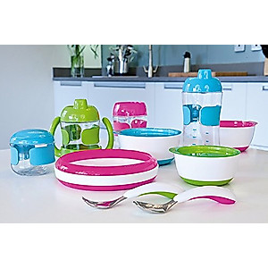 OXO Tot Fork and Spoon Set, Pack of 2 (Pink)