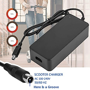 EVAPLUS 42V 2A (84W) Power Adapter for Lime Scooter Chargers for Ninebot G30LP ES2 ES4 ES1L F20 F30 F40 E22 E25 Xiaomi M365 Pro/Pro2 Lime-S and Hiboy S2R Electric Scooter with 36V Li-ion Battery
