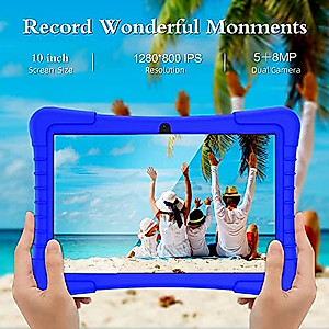 Kids Tablet, 10 inch Tablet for Kids Android 12 Tablet 2GB 64GB Toddler Tablet with 8000mAh Battery, WiFi, Bluetooth, Dual Camera, Parental Control, Google Play, Netflix, YouTube(Dark Blue)