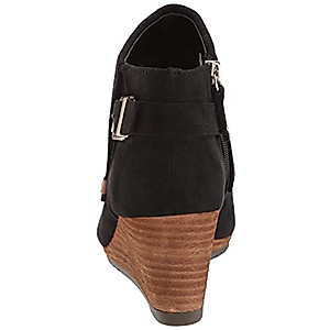 Dr. Scholl's Shoes womens Create Ankle Boot, Black Microfiber, 8.5 US