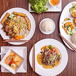 MFJUNS 5-Pairs Reusable Japanese Chopsticks, Non-slip Design Natural Wood Chopsticks, Lightweight and Easy to Use, Chopsticks Suitable for Beginners, 8.8 Inch/22.5cm Gift Set