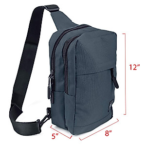 WESTEND Crossbody Canvas Sling Bag Backpack with Reversible Strap