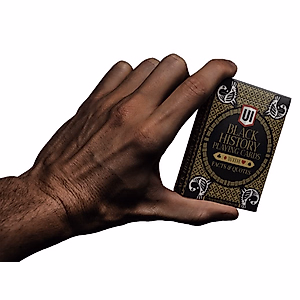 Urban Intellectuals Black History Playing Cards - African American Themed Gold Foil Cool Decks of Cards - Poker Blackjack Famous People Games Educational Quotes Fact Collectibles - Black