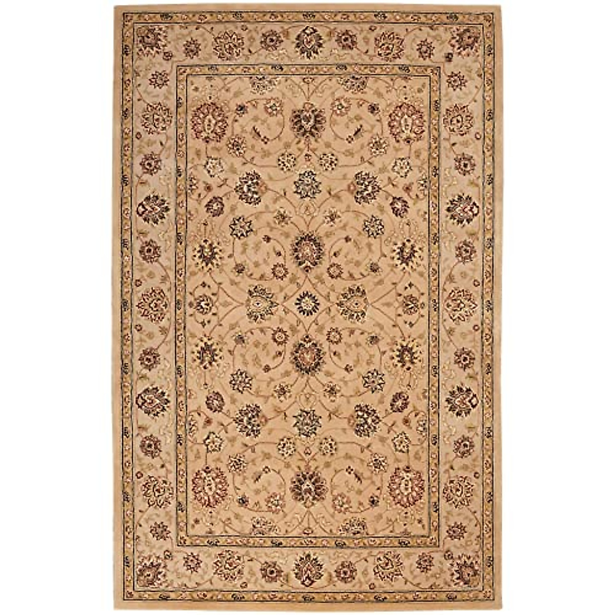 Nourison 2000 Persian Camel 7'9" x 9'9" Area-Rug, Easy-Cleaning, Non Shedding, Bed Room, Living Room, Dining Room, Kitchen (8x10)