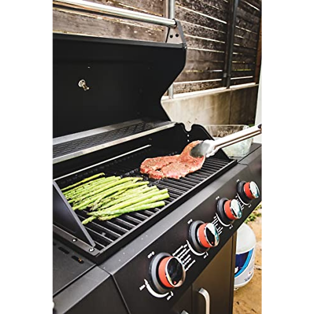 Gas One 4 Burner Gas Grill – Premium Propane Grill with Side Burner – Outdoor Grill Cabinet Style with Wheels - High-Temperature Paint Coating Gas BBQ Grill – Elegant and Luxurious Design