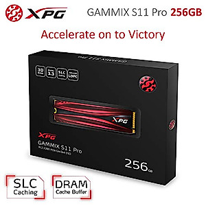 XPG GAMMIX 256GB S11 Pro 3D NAND PCIe NVMe Gen3x4 M.2 2280 SSD (AGAMMIXS11P-256GT-C)