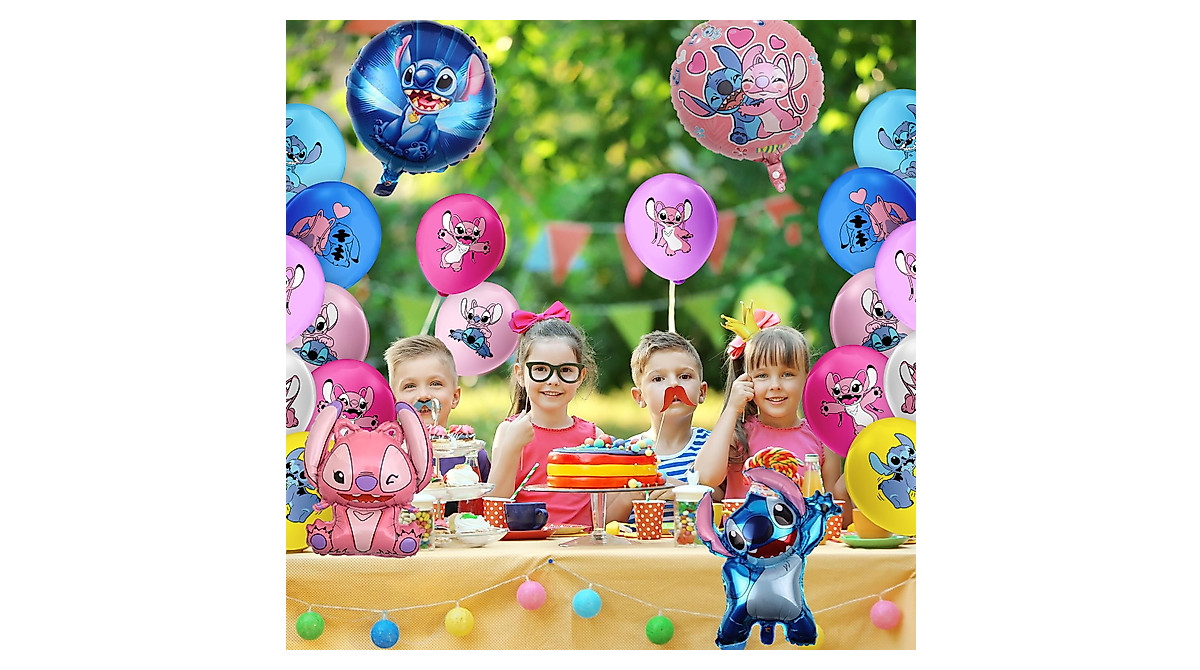 Stitch Balloons for Birthday Parties – 39pcs Decoration Set