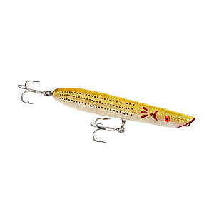 Cotton Cordell Pencil Popper Topwater Fishing Lure, Freshwater Fishing Gear and Accessories, 6", 1 oz, Pearl Yellow