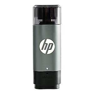 HP 128GB x5600c USB 3.2 Gen 1 Type-C Dual Flash Drive for Android Devices and Computers - External Mobile Storage for Photos, Videos, and More