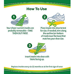 Dr. Scholl's Athletic Series Fitness Walking Insoles, Women’s Size 6-11, 1 PairMen's 8-14) 1 Pair