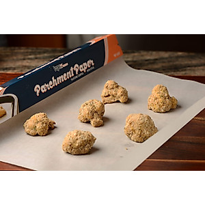 [1 PACK] Premium Baking Parchment Paper 18x50 | Non-stick Premium Quality Silicone Coated Baking Paper Roll for Cakes, Smoking, BBQ, Cookies, Pizza, Pan Liners, Kosher | 18 inch x 50 FT