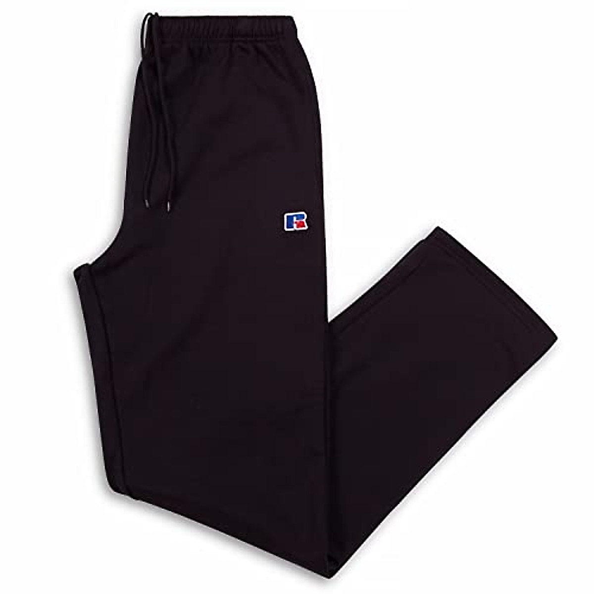 Russell Athletic Big and Tall Sweatpants for Men – Fleece Open Bottom Sweatpants Black