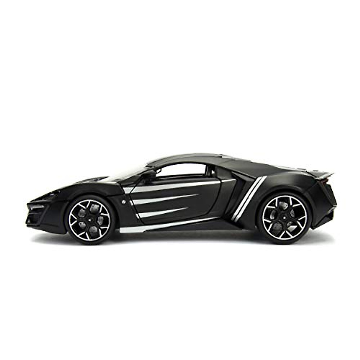Jada Toys Marvel Black Panther & Lykan Hypersport Die-cast Car, 1:24 ScaleVehicle & 2.75 Collectible Figurine