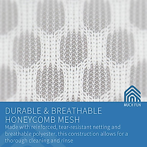 3Pcs Durable Honeycomb Mesh Laundry Bags for Delicates 9 x 12 Inches (3 Small)