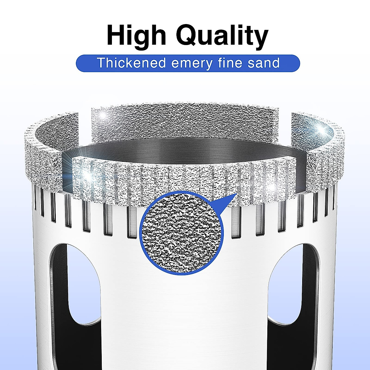 Rondarui Diamond Drill Bits Hole Saw Kit Diamond Drill Bit Set Hole Saw for Glass, Marble, Granite Stone, Bottles, Ceramics and Tile 1/4"-1-1/3" (6mm-35mm),12PCS