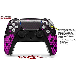 WraptorSkinz Skin Wrap compatible with Sony PS5 DualSense Controller HEX Hot Pink (CONTROLLER NOT INCLUDED)
