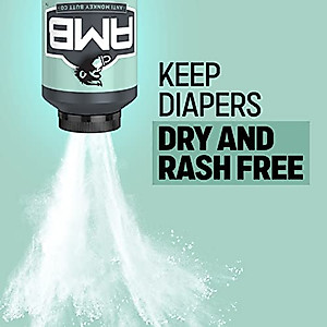 Anti Monkey Butt Baby Powder, Cornstarch Baby Powder Prevents Diaper Rash, Talc Free Hypoallergenic Formula with Calamine, Anti Chafing and Anti Itch, 8 oz