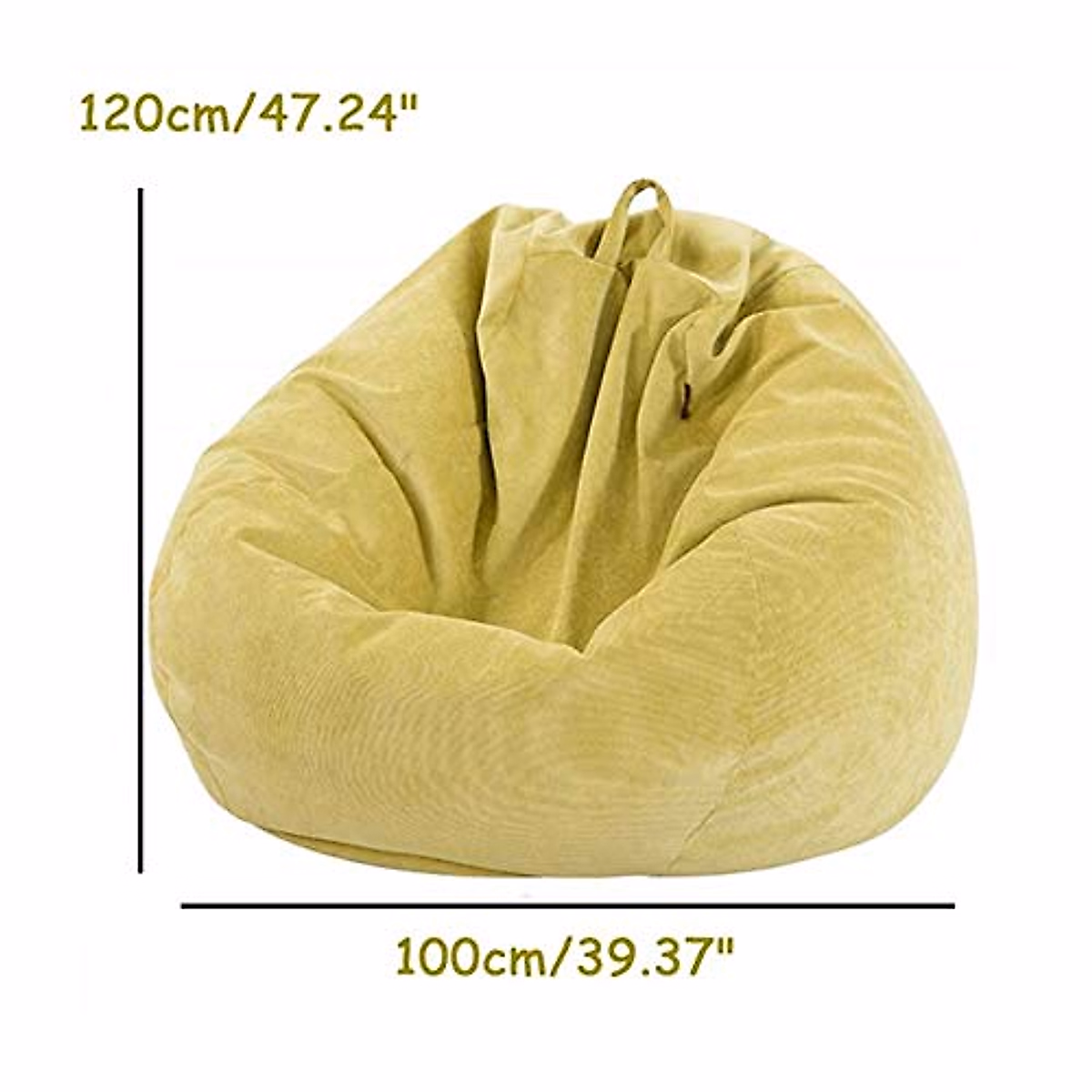 WSZJJ Lazy Sofa Cover Without Lining Chair Cover Warm Fleece Recliner Seat Bean Bag Cushion Stool Living Room (Color : B)