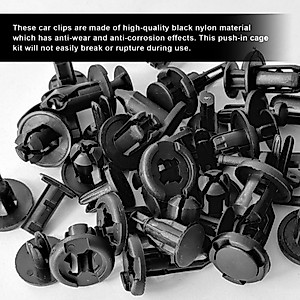 120pcs Retainer Clips Push Type Fasteners 6.8mm 8mm 9mm 10mm - Expansion Screws Replacement Kit with Remover Tool Bumper Push Rivet Clips Compatible with GMC Ford Toyota Honda Chrysler Acura