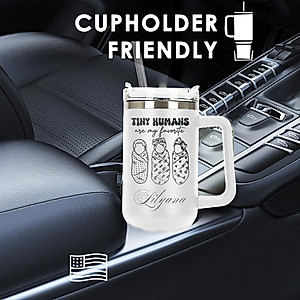 LifGif Labor And Delivery Nurse Personalized Laser Engraved 40 oz Large Tumbler with Handle, Nurse Gifts for Women, Nurse Appreciation Gifts, Gifts for Nurses, Nursing Gifts, Nurse Practitioner Gifts