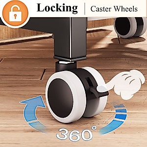 4 Tier Rolling Cart, Adjustable Metal Storage Utility Cart on Wheels for Office Kitchen Laundry Bathroom Bedroom, Black